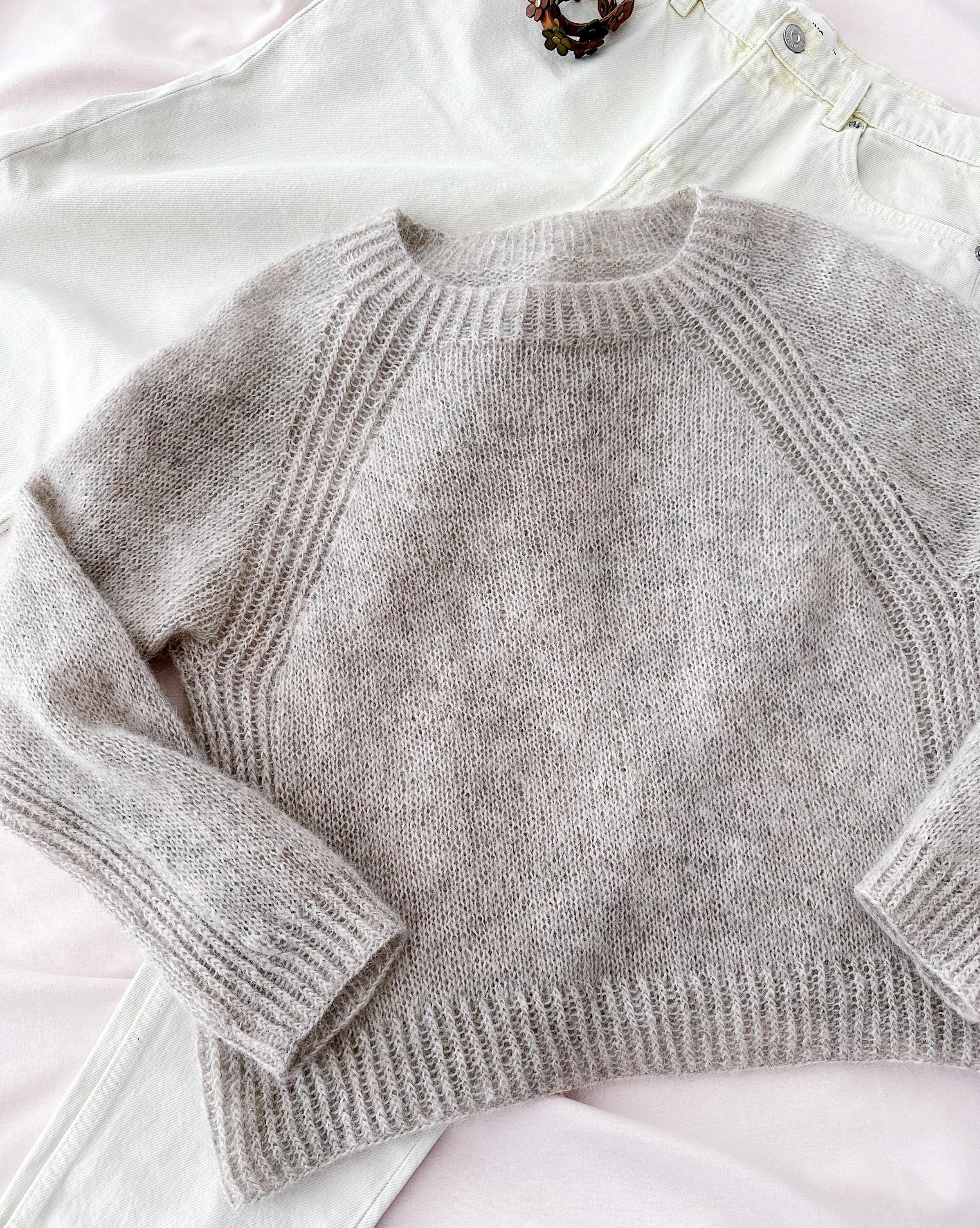 Lea Sweater Knitting Pattern: Top-down Raglan Basic Oversized Pullover ...