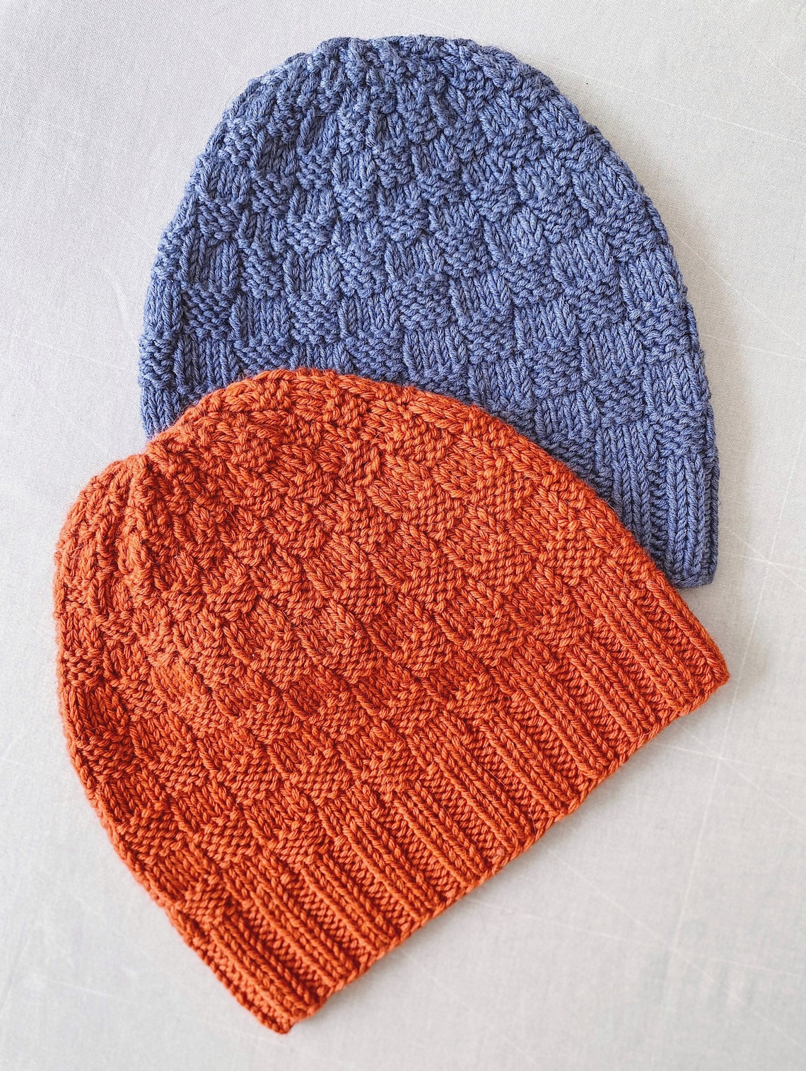 Knitting Pattern Basket Weave Family Hat Easy Hat Pattern - Etsy
