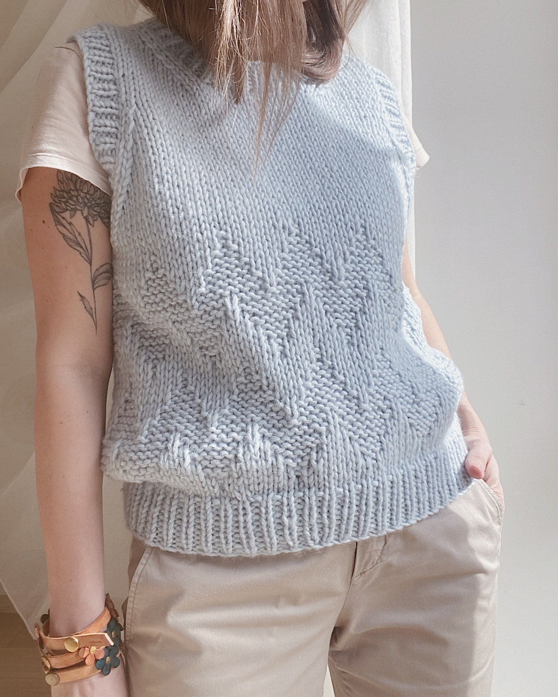 Knitting Pattern Vessel Vest Chunky Vest Pattern Hand Knitted - Etsy