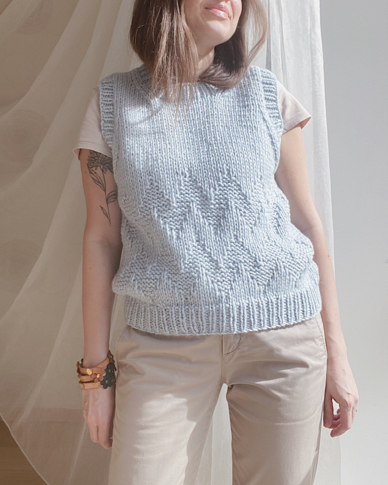 Knitting Pattern Vessel Vest Chunky Vest Pattern Hand Knitted - Etsy