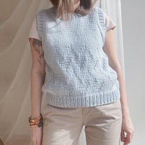 Knitting Pattern Vessel Vest Chunky Vest Pattern Hand Knitted - Etsy