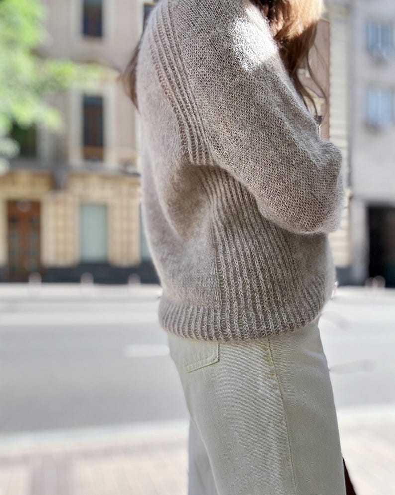 Lea Sweater Knitting Pattern: Top-down Raglan Basic Oversized Pullover ...