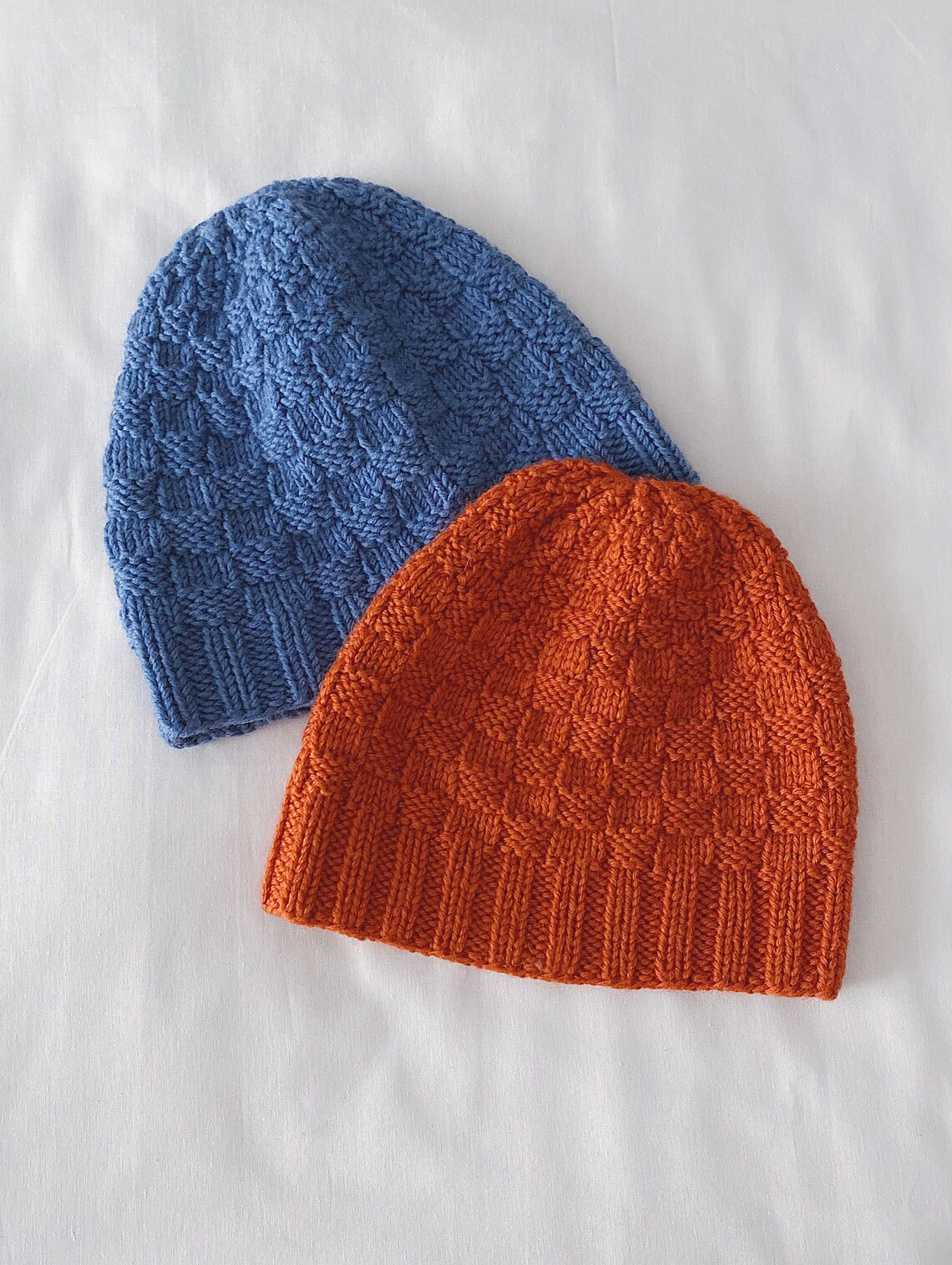 Knitting Pattern Basket Weave Family Hat Easy Hat Pattern - Etsy
