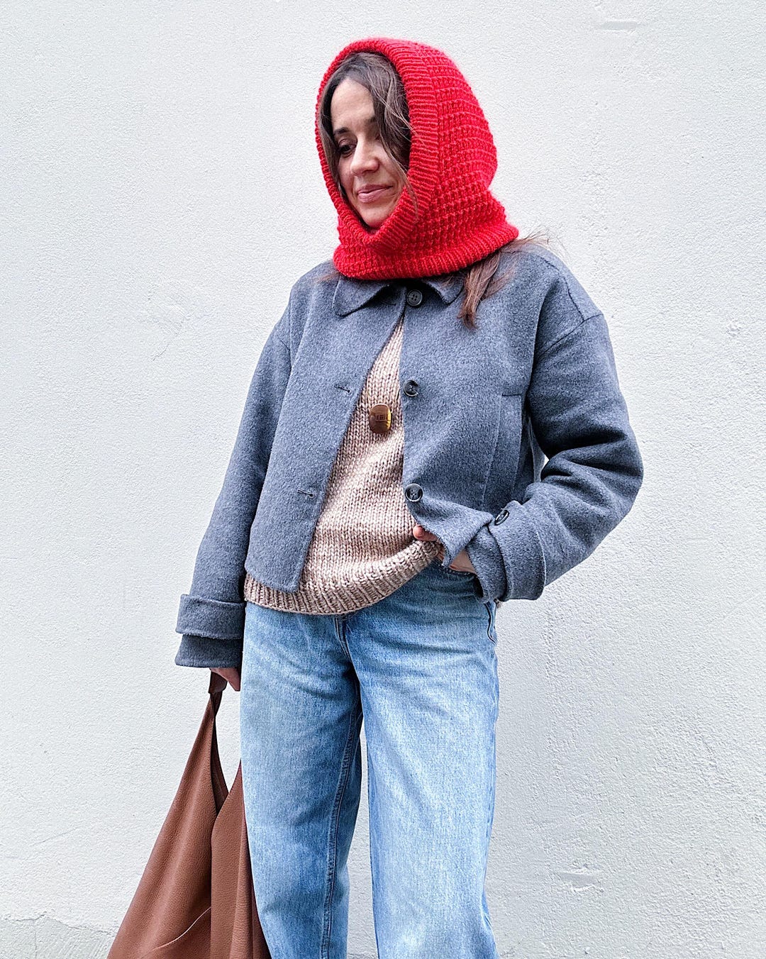 Basic Textured Hood Knitting Pattern - Unisex Easy Knitted Snood ...