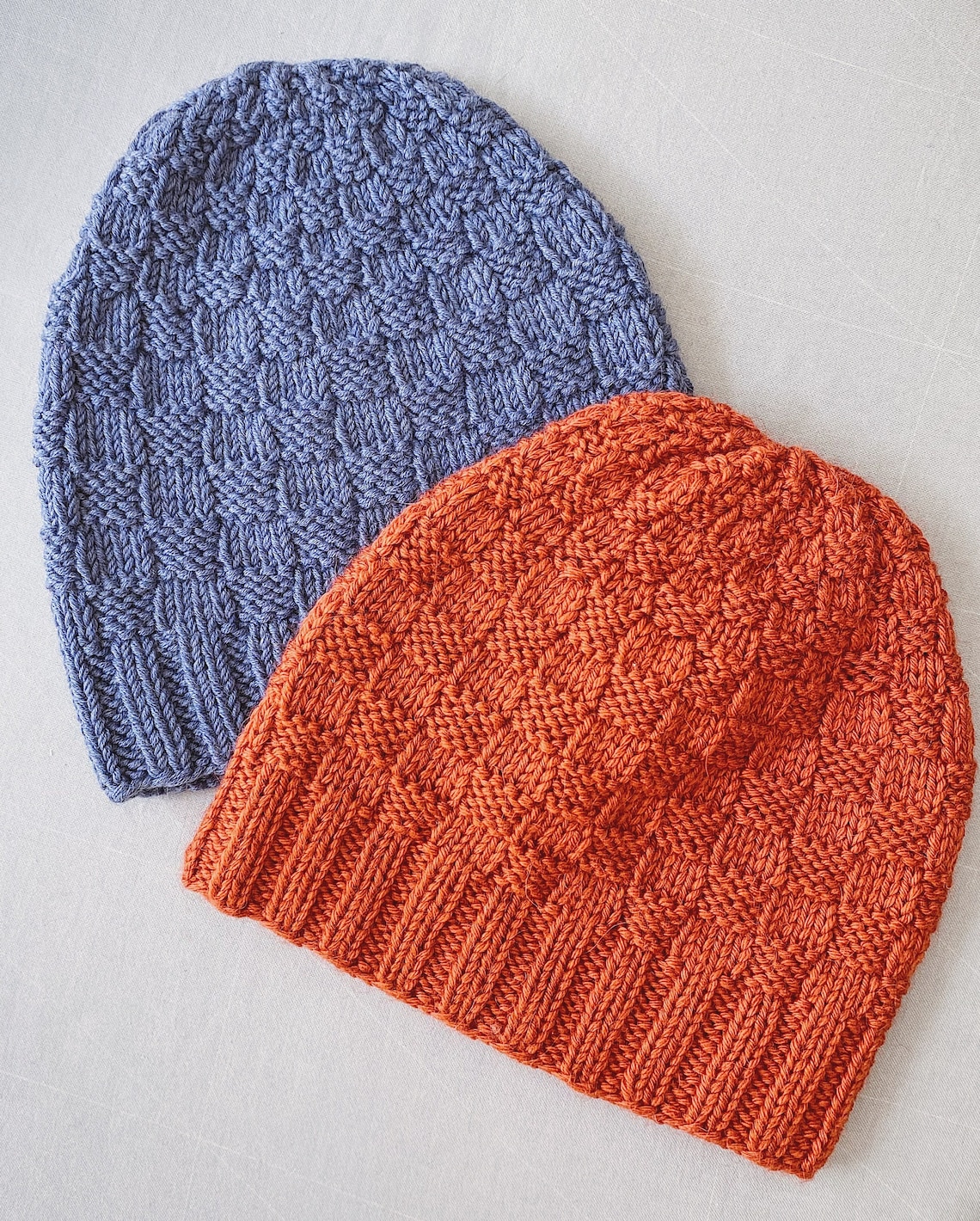 Knitting Pattern Basket Weave Family Hat Easy Hat Pattern - Etsy