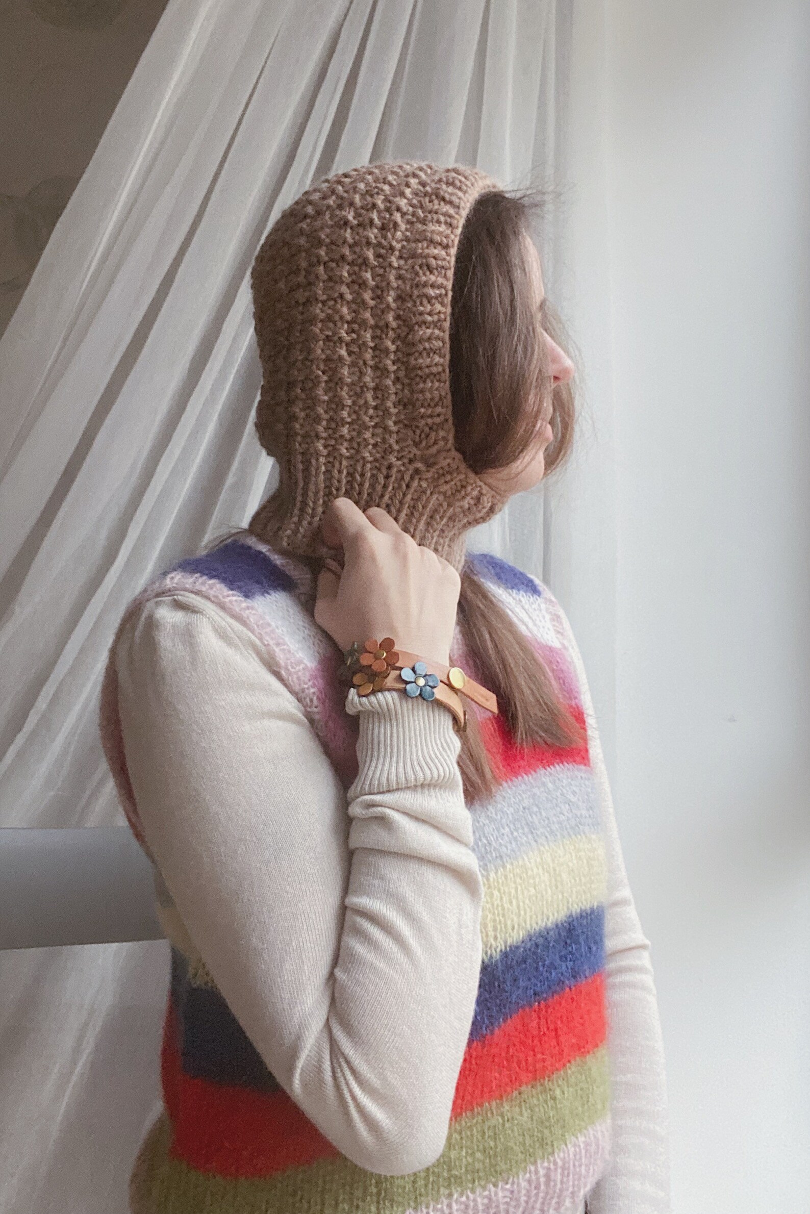 Knitting Pattern Raisins Hood Chunky Balaclava Hood Pattern - Etsy