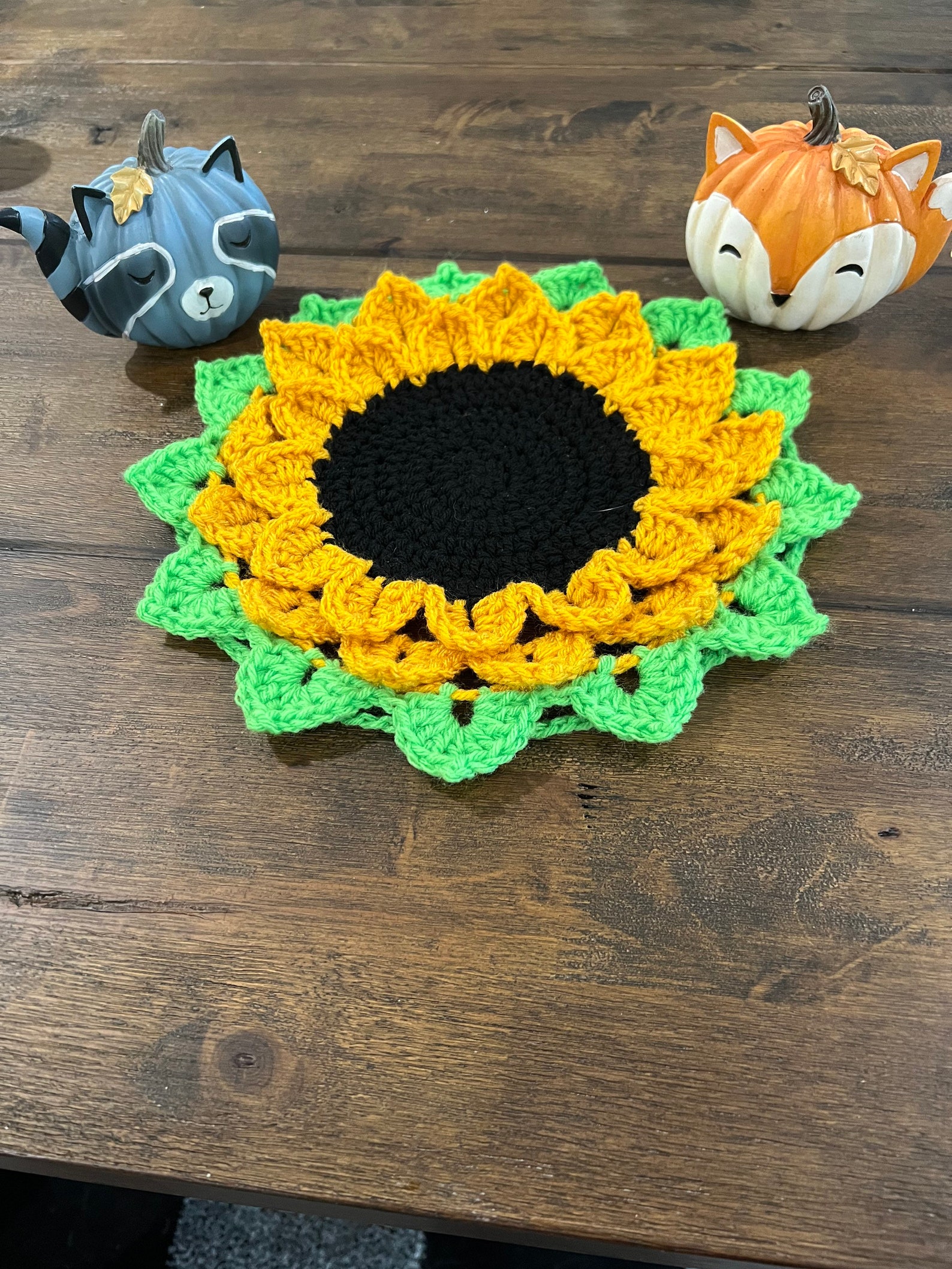Sunflower Candle Coaster - Etsy