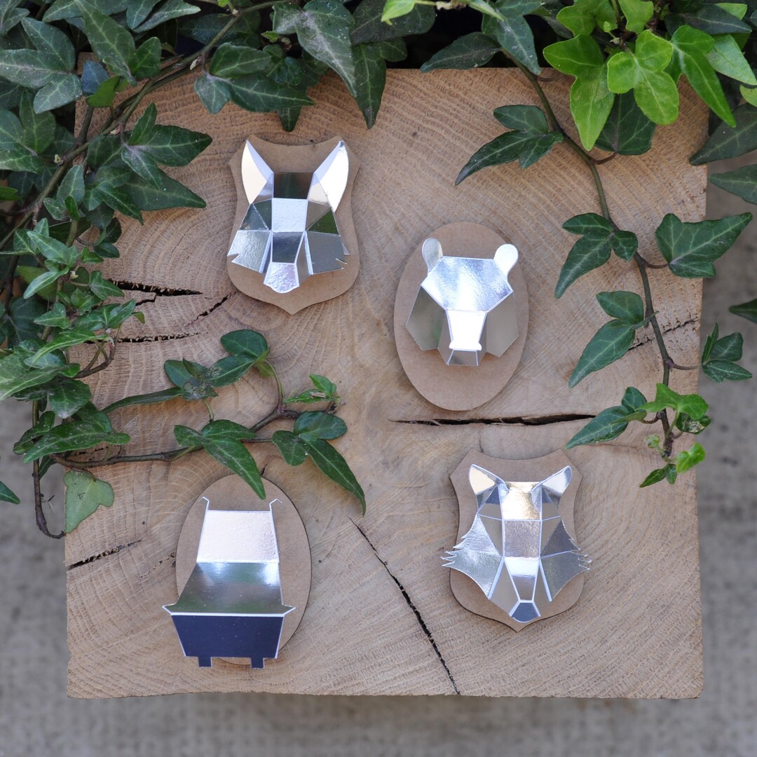 A Mini Paper Trophy Magnet Silver - Etsy