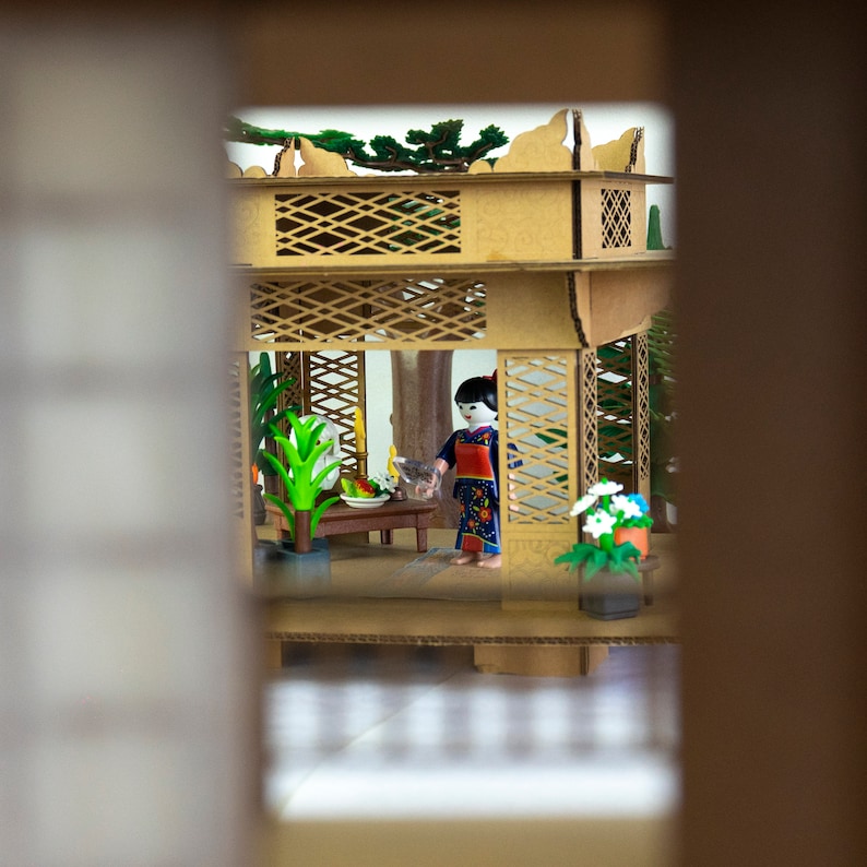 Japanese Cardboard Shrine for Toy Decor - Etsy