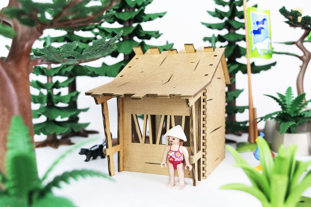 Cardboard Cabin for Toy Decor - Etsy