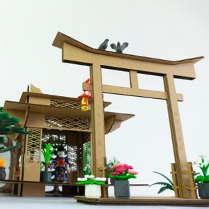 Japanese Cardboard Shrine for Toy Decoration - Etsy