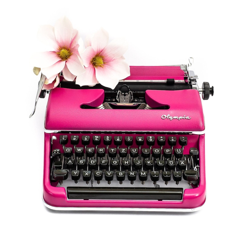 Pink Typewriter - Etsy