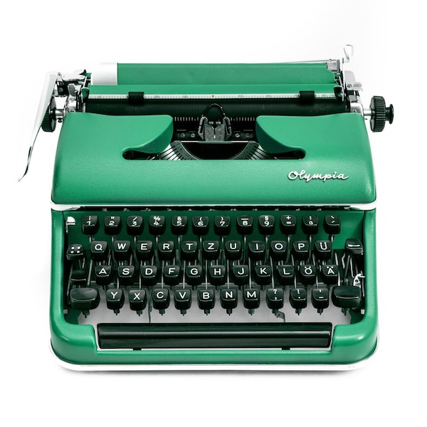 Green Typewriter - Etsy