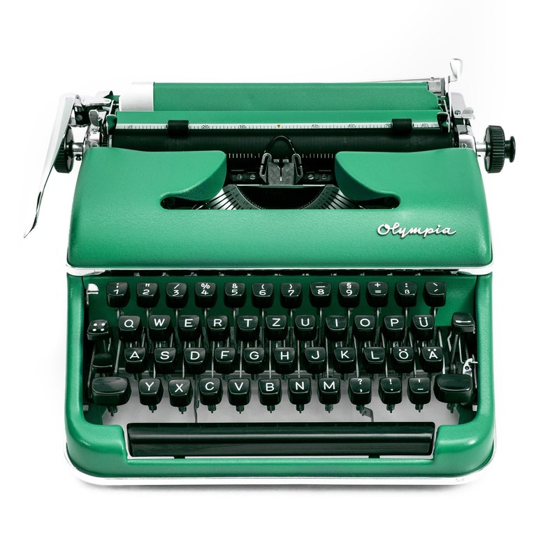 Green Typewriter - Etsy