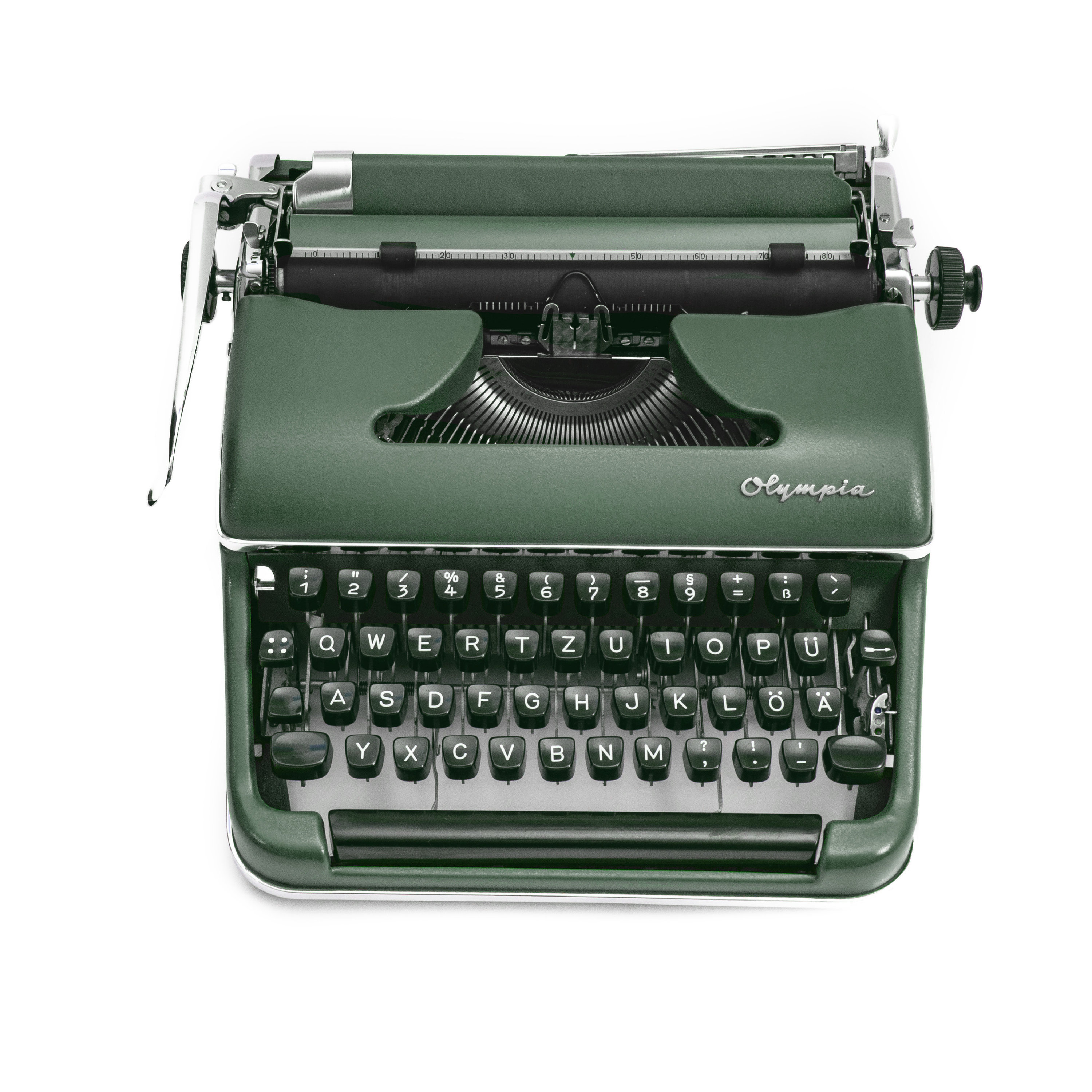 Olympia SM2 Typewriter Dark Green Vintage Typewriter Working - Etsy