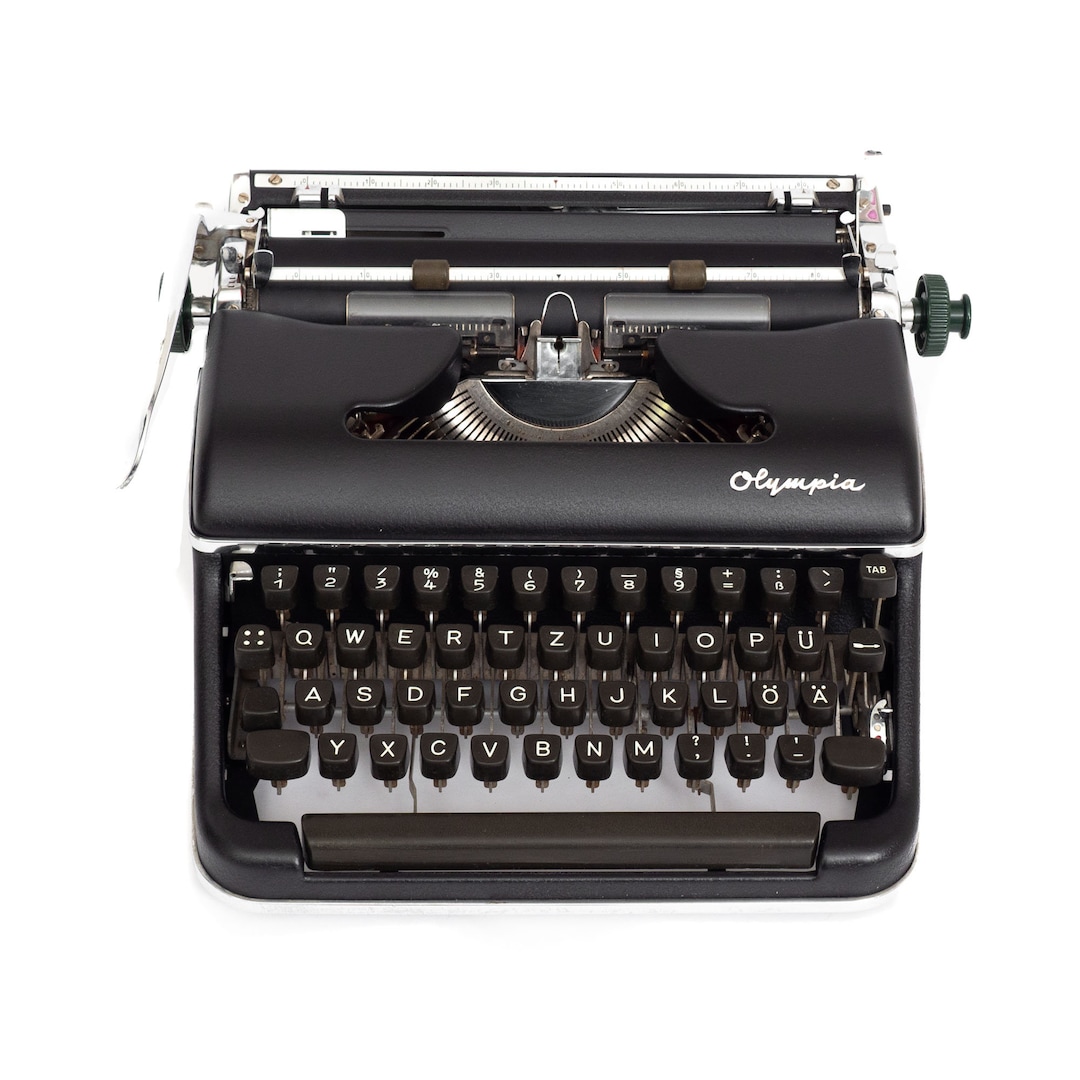 Black Typewriter Olympia SM3, Working Typewriter Vintage, Antique ...