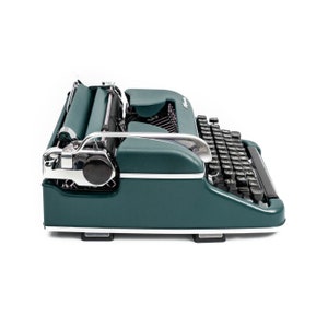 Olympia Typewriter Working, Dark Green Typewriter, Manual Typewriter ...