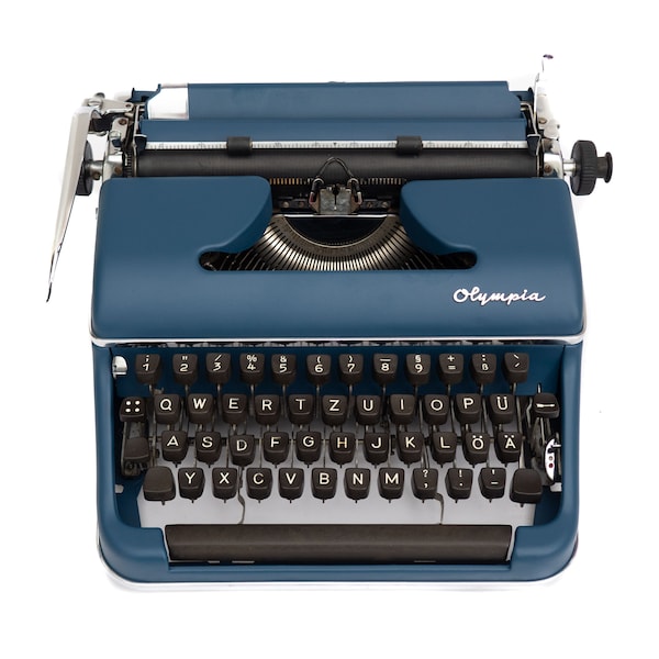 Blue Typewriter - Etsy