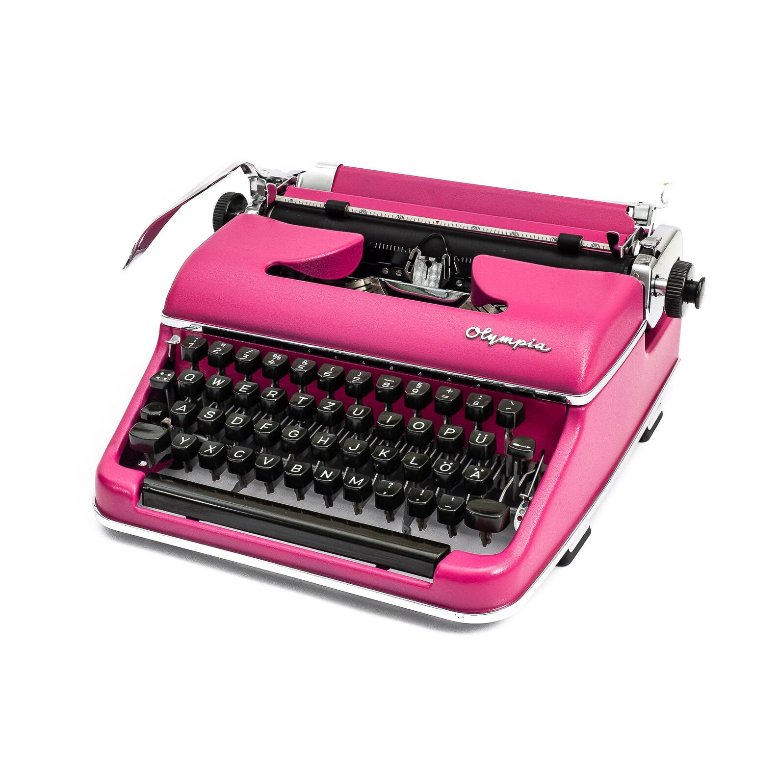Pink Typewriter Working Typewriter Olympia SM2, Vintage Typewriter Pink ...