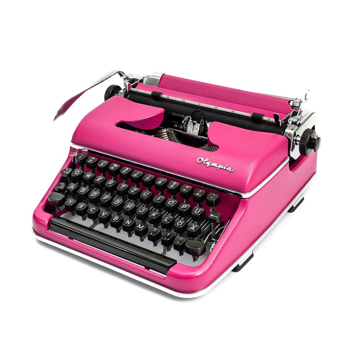 Pink Typewriter Working Typewriter Olympia SM2, Vintage Typewriter Pink ...