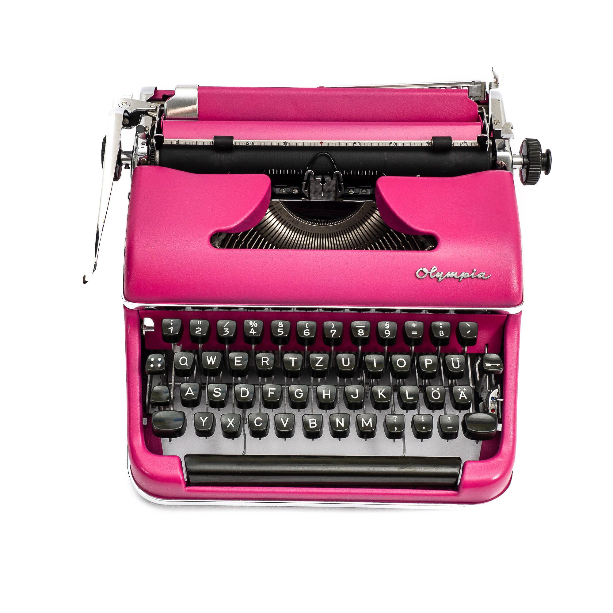Pink Typewriter Working Typewriter Olympia SM2, Vintage Typewriter Pink ...