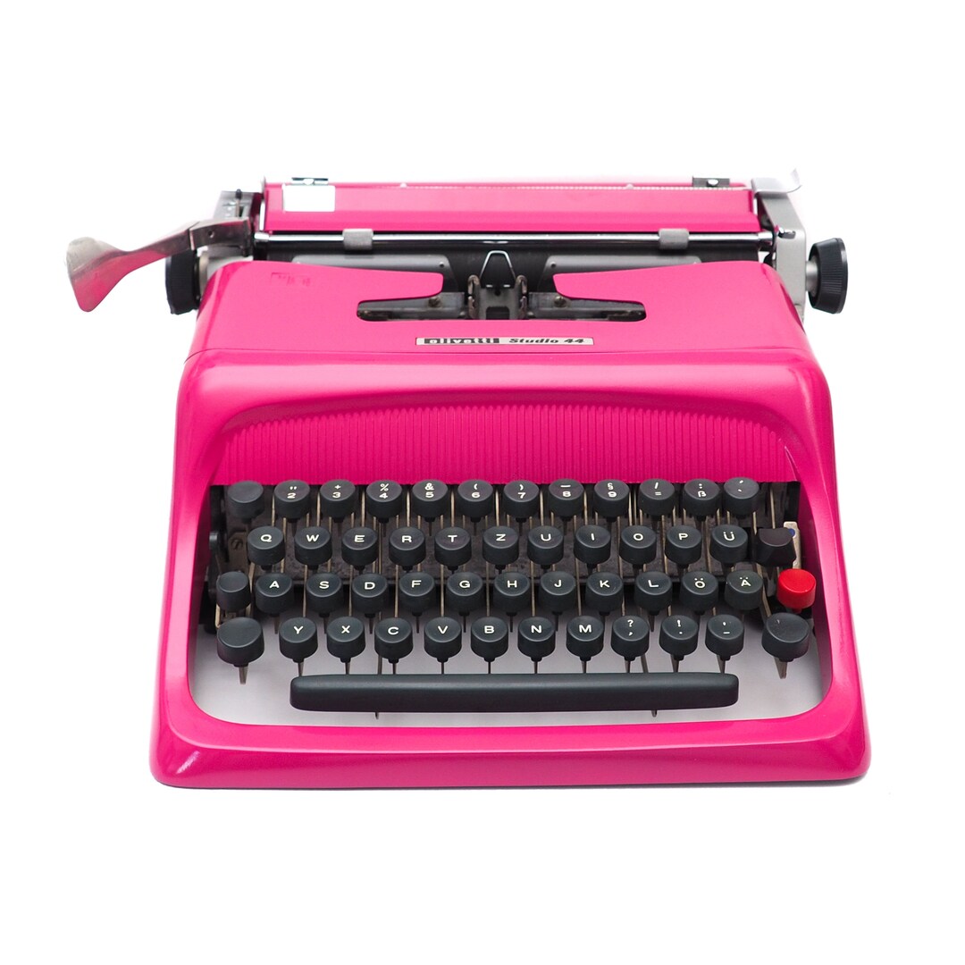 Olivetti Typewriter Pink, Working Typewriter Olivetti, Pink Typewriter ...