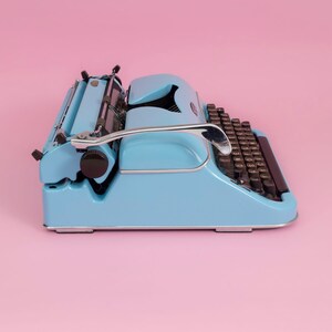 Triumph Typewriter Blue, Working Typewriter, Light Blue Typewriter ...