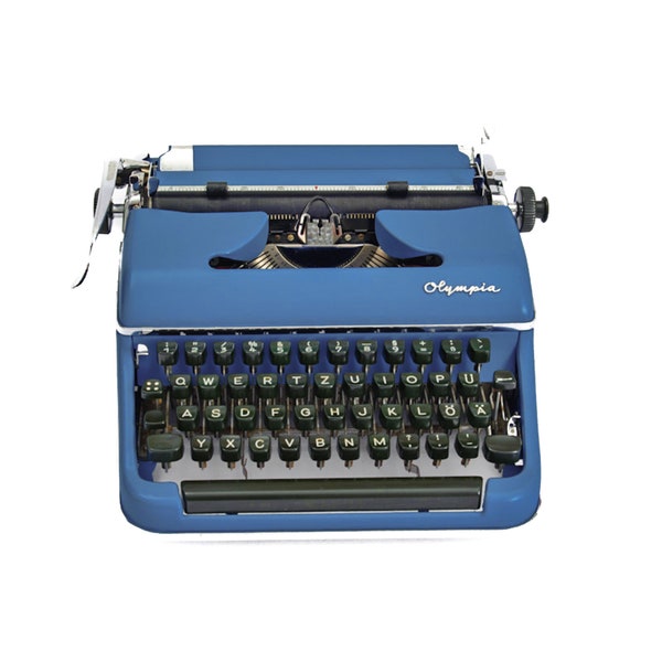 Blue Typewriter - Etsy