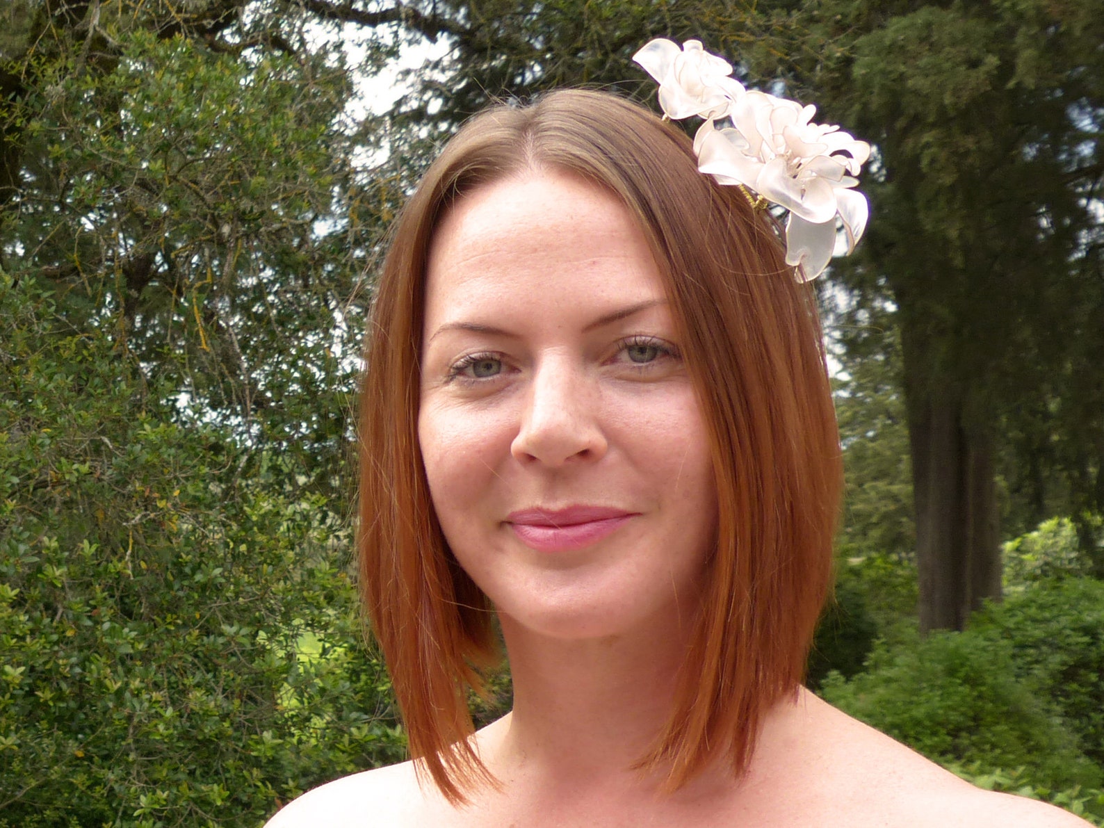 Flower Headband Bridal Hairpiece - Parisa Rose Wedding Accessory ...