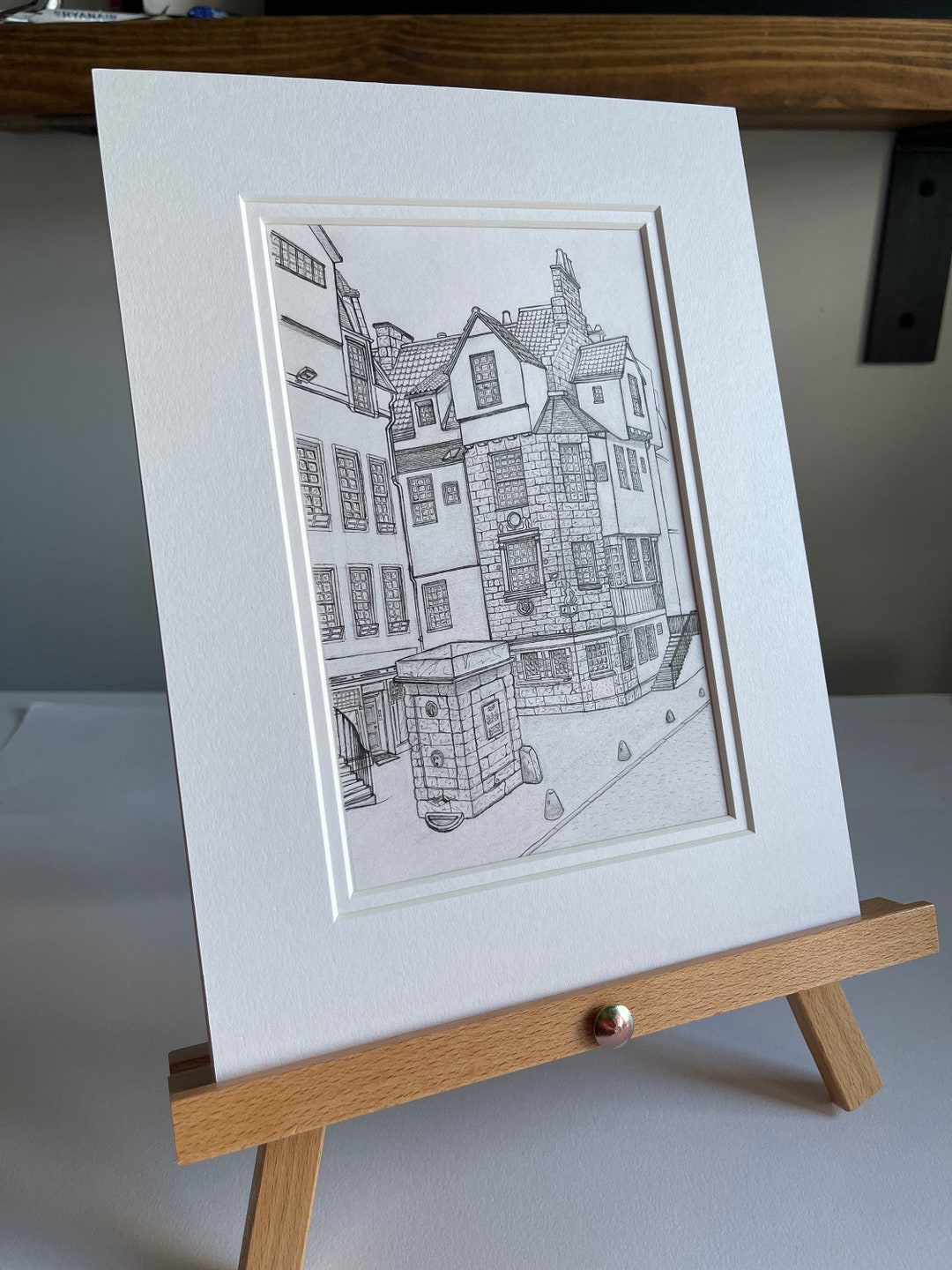 John Knox House - Original Sketch, Edinburgh Royal Mile, Drawing ...