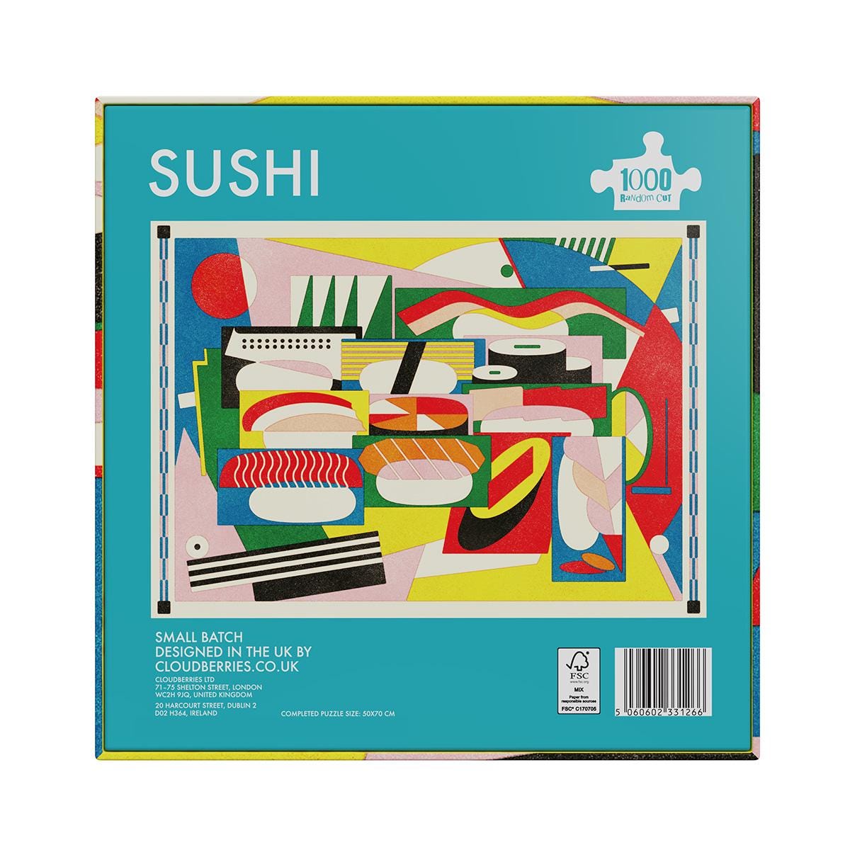 Sushi Jigsaw Puzzle, 1000 Piece Jigsaw Puzzles for Adults, Small Batch ...
