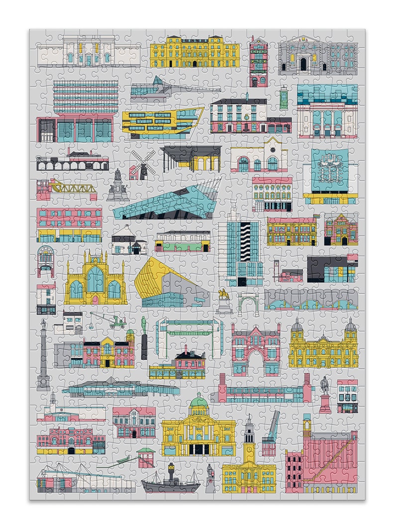 Buildings – cool, 500-piece Jigsaw Puzzle With a Fun Architecture Theme ...
