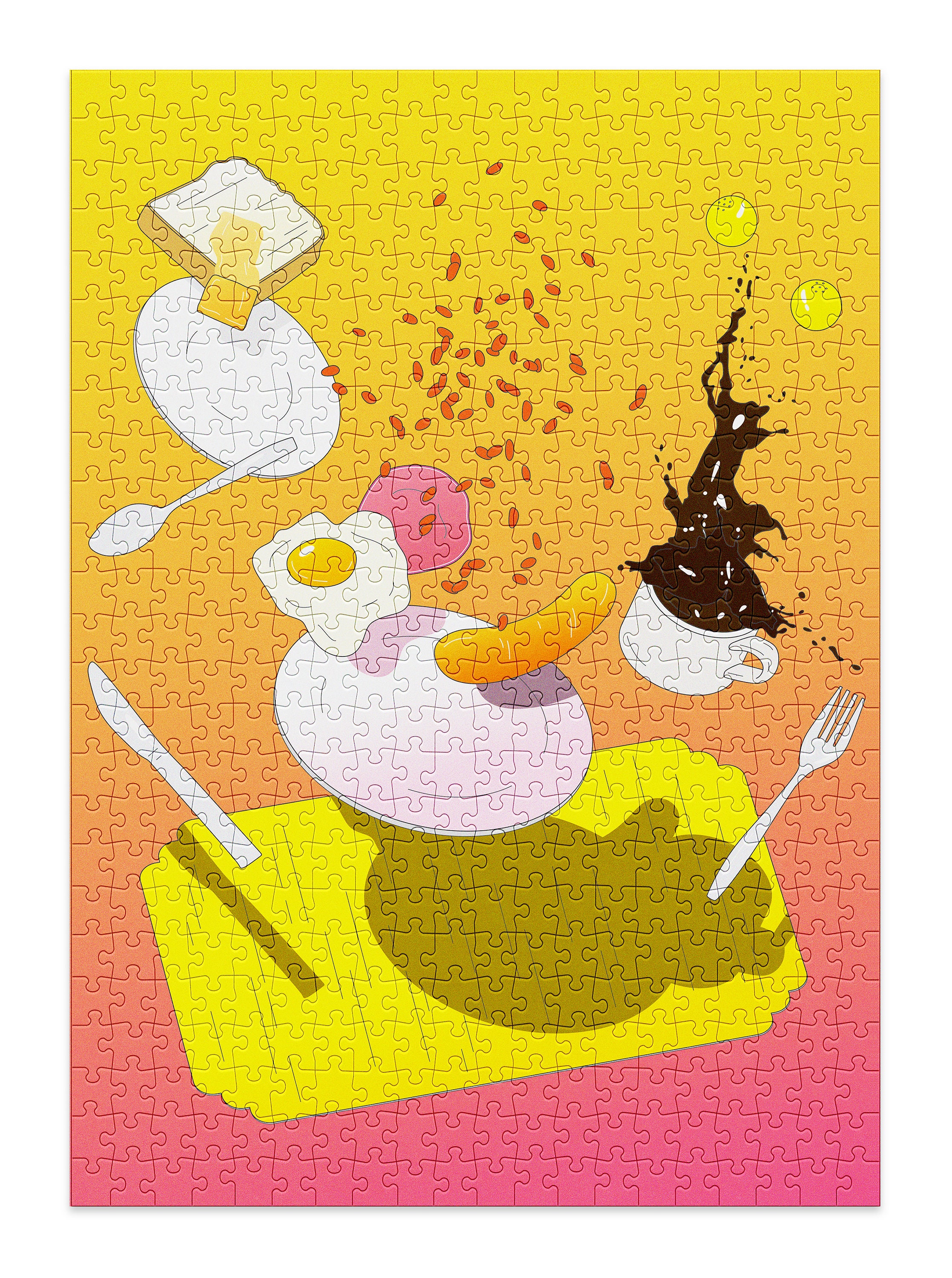 Breakfast – cool, Colourful, Food-themed 500-piece Jigsaw Puzzle for ...