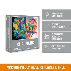 Chromatic – colourful 1000-piece Puzzle for Adults With a Psychedelic ...