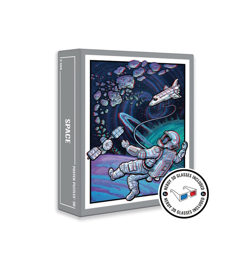Space 3D Puzzle – awesome 500-piece Jigsaw Puzzle With 3D Effect and ...