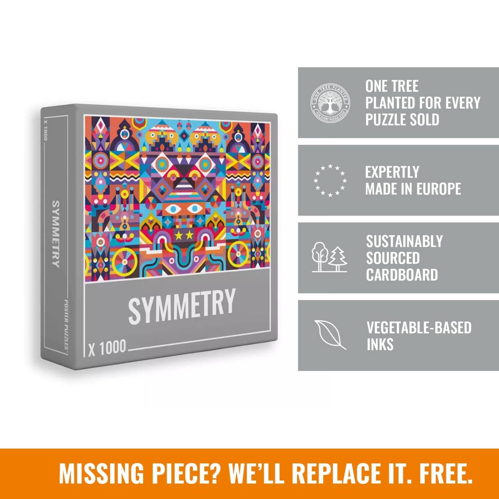 Symmetry Challenging Symmetrical 1000-piece Jigsaw Puzzle | Etsy