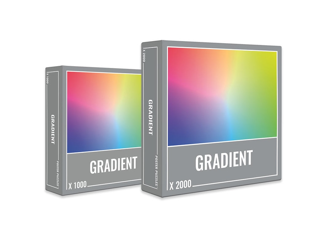 Gradient Jigsaw Puzzle Gift Bundle, Jigsaw Puzzles 1000 Pieces and 2000 ...