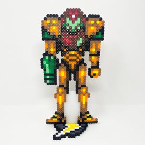Samus Aran Super Metroid Perler Bead Sprite - Etsy