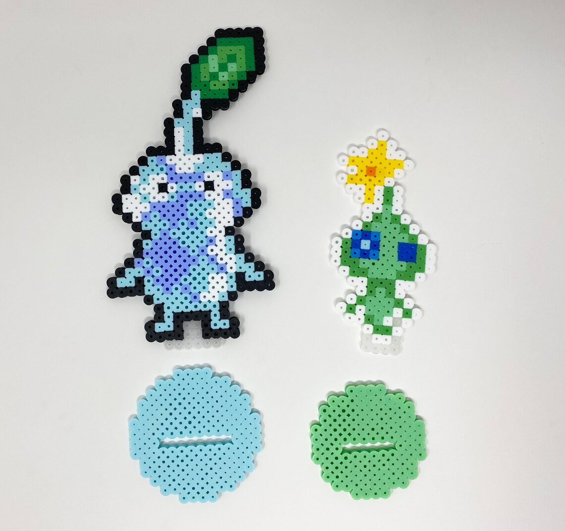 Ice and Glow Pikmin Perler Bead Sprites - Etsy