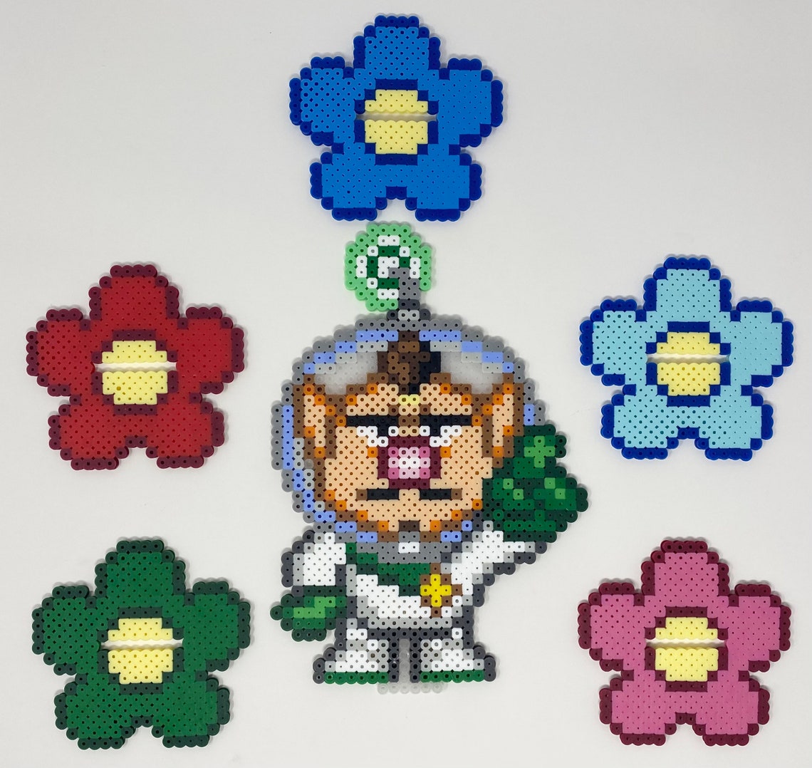 Pikmin Captain Perler Bead Sprite Set - Etsy Canada