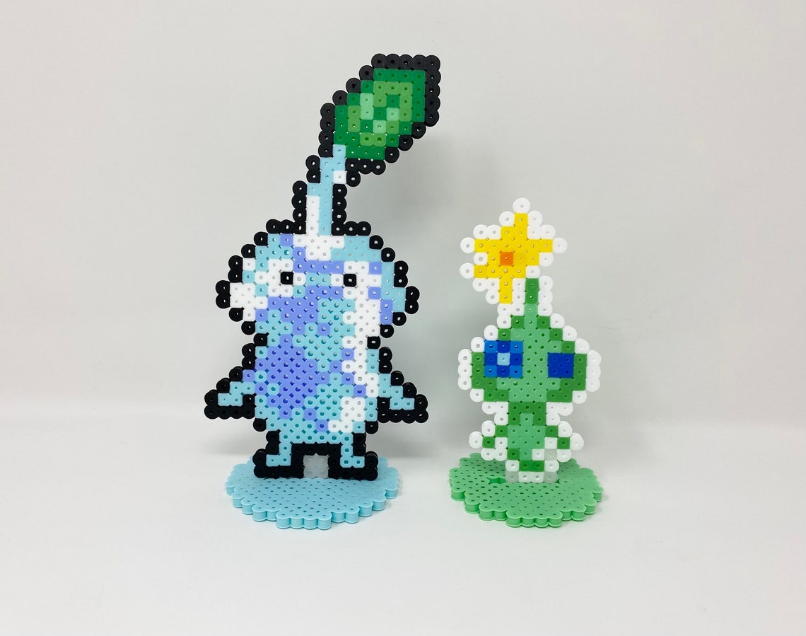 Ice and Glow Pikmin Perler Bead Sprites - Etsy