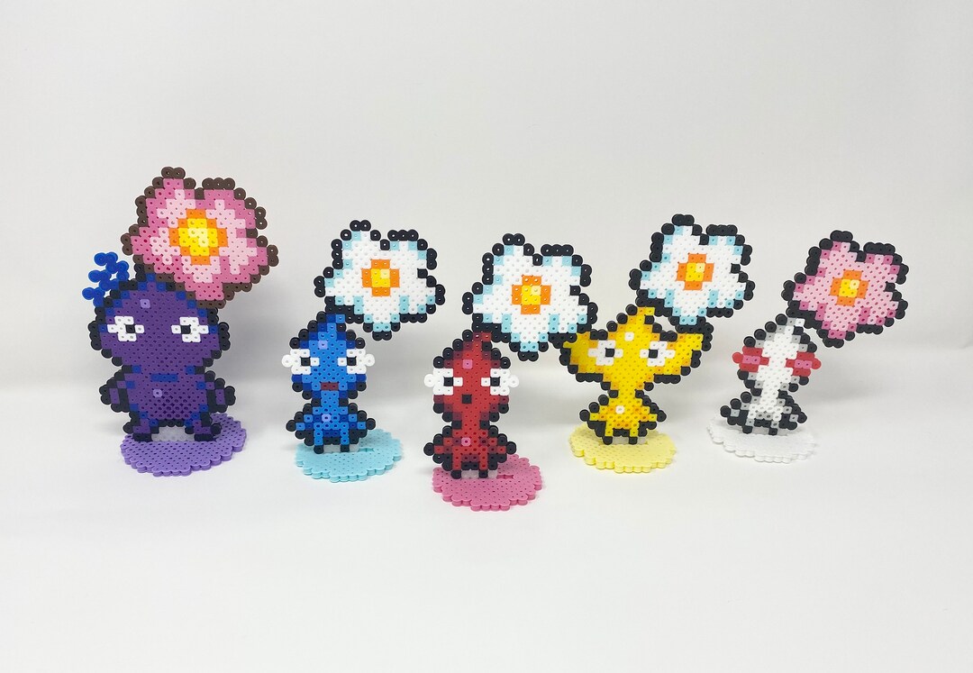 Pikmin Perler Bead Sprite Set - Etsy