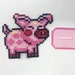 Pink Pig Perler Bead Sprite - Animal - Etsy
