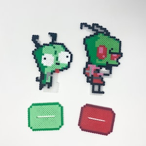 Invader Zim Perler Bead Sprites - Etsy