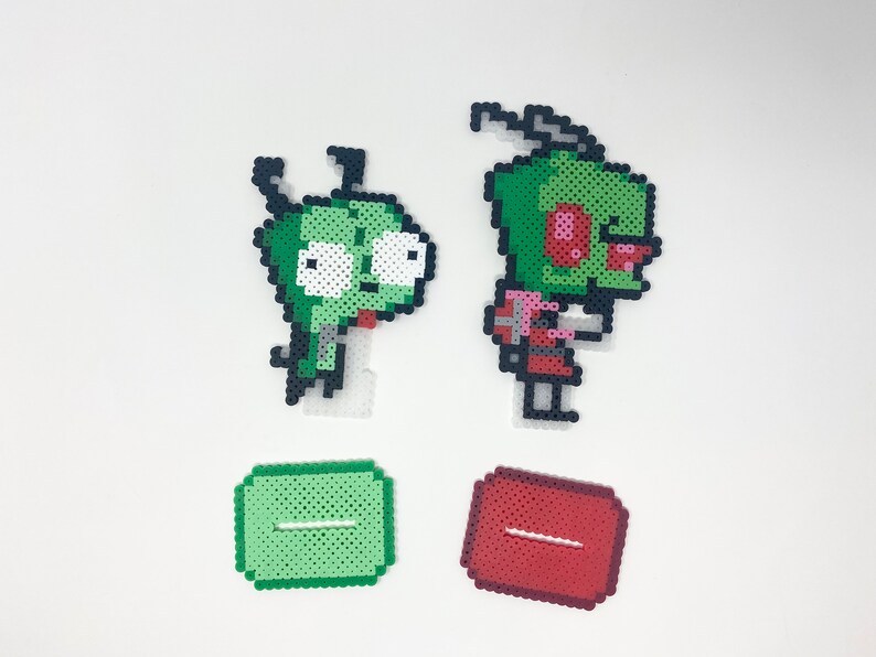 Invader Zim Perler Bead Sprites - Etsy