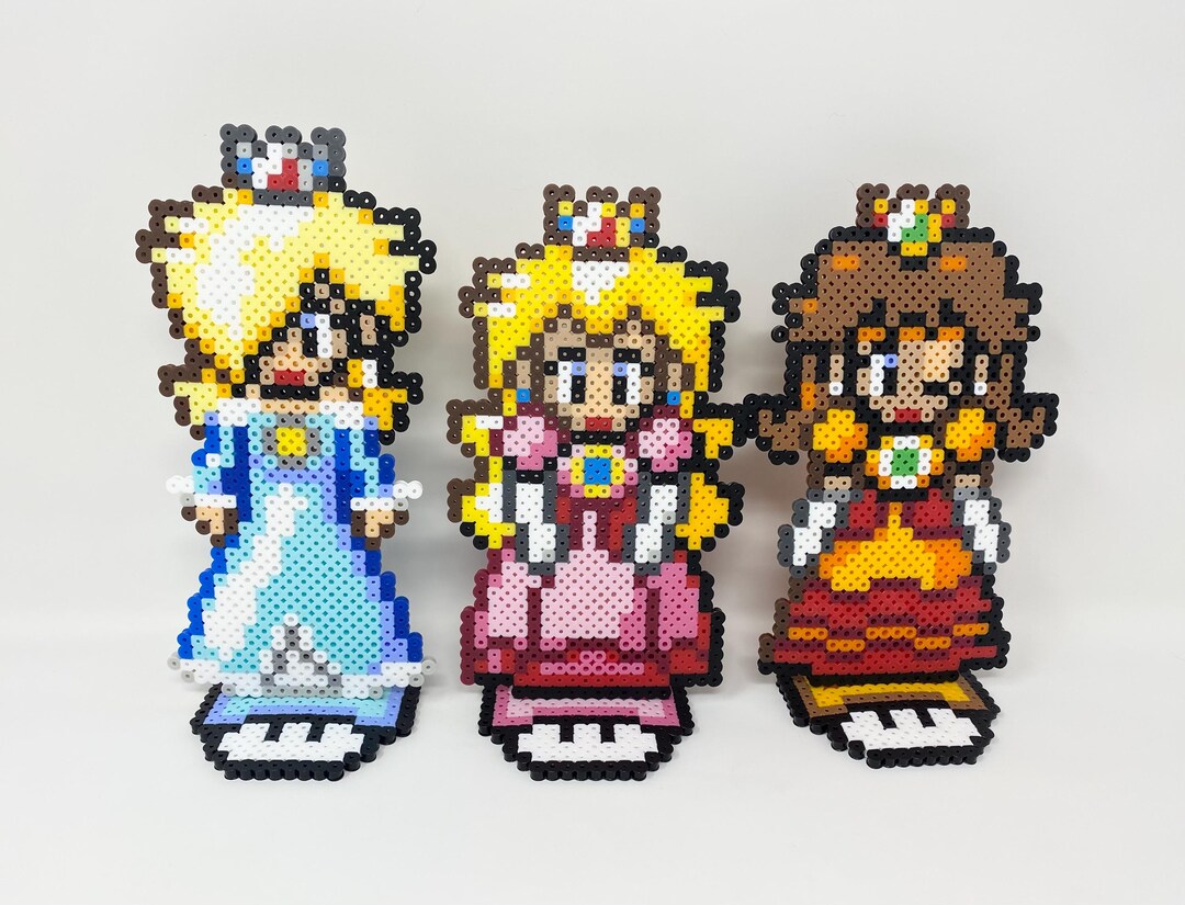 Mario Princess Perler Bead Sprites - Etsy