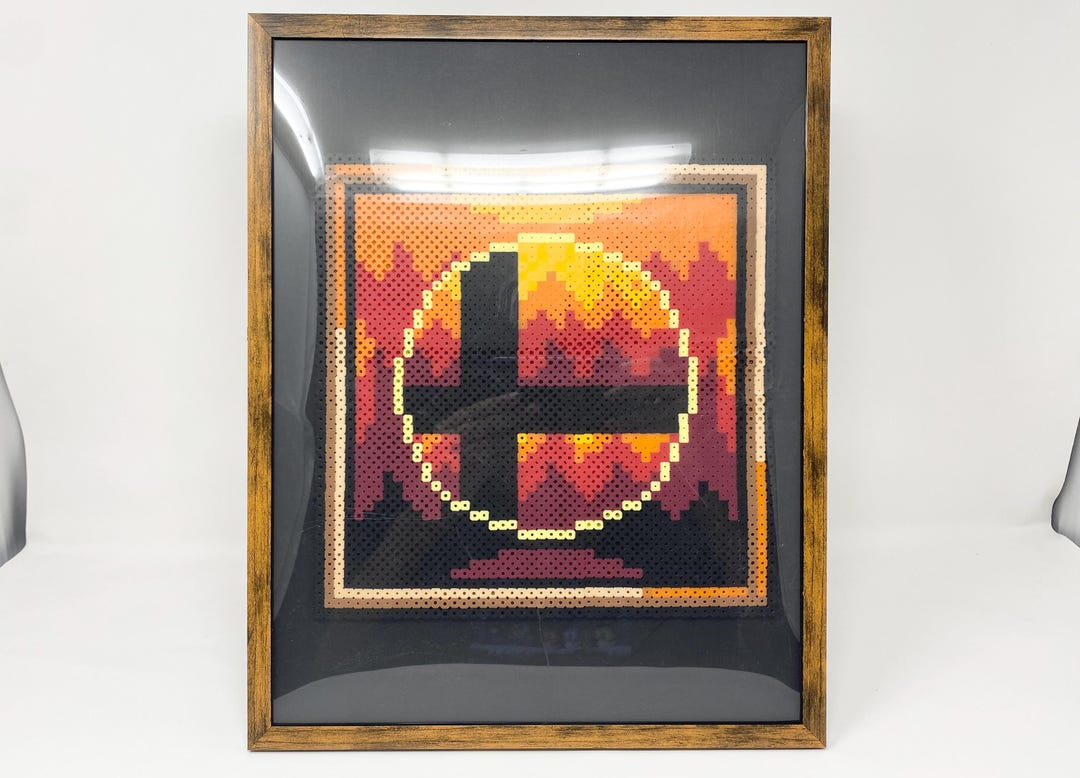 Smash Bros. Logo Perler Bead Portrait - Etsy