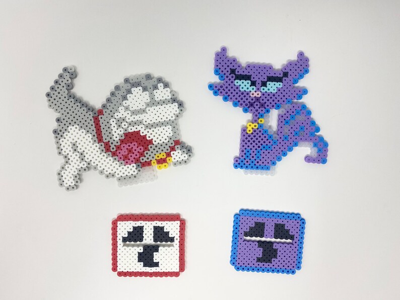 Polterpup and Polterkitty Perler Bead Stands - Etsy