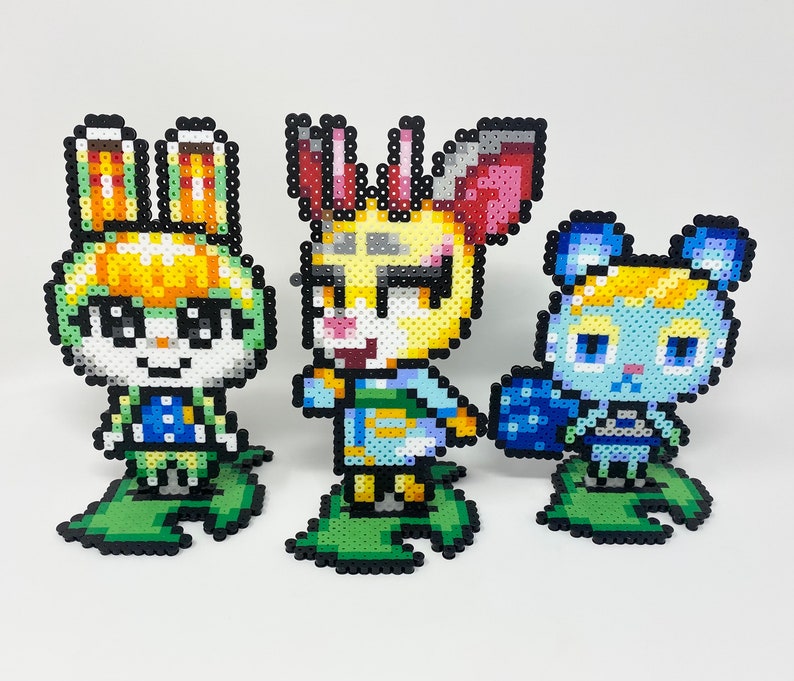 Animal Crossing Villager Perler Bead Sprite Set - Etsy