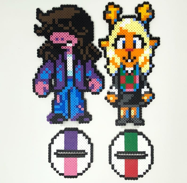 Kris, Ralsei, Susie & Noelle Perler Bead Sprites - Deltarune - Etsy